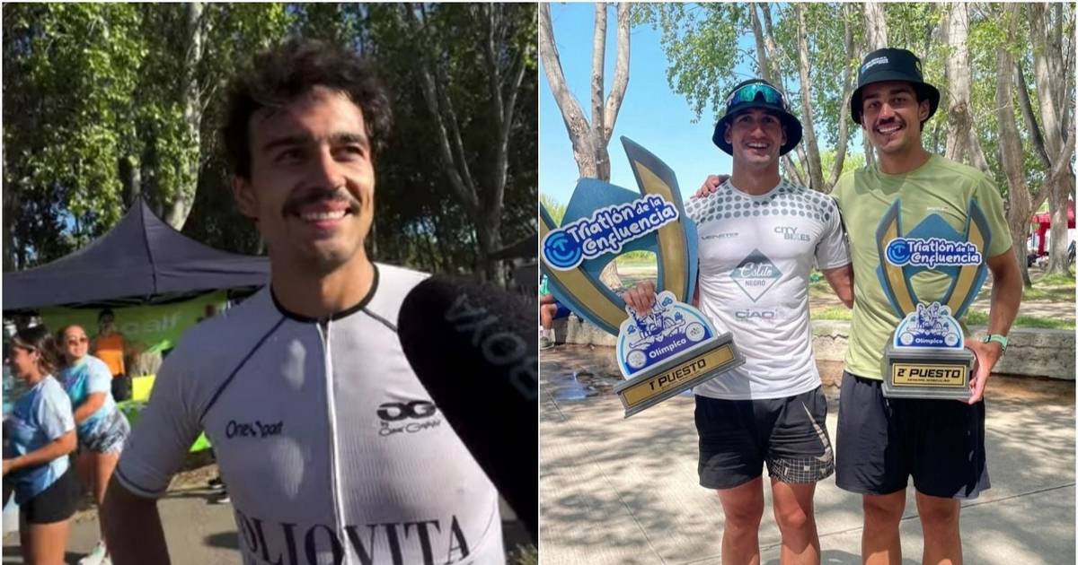Matías Lucero conquistó el segundo puesto en el Triatlón de la ...