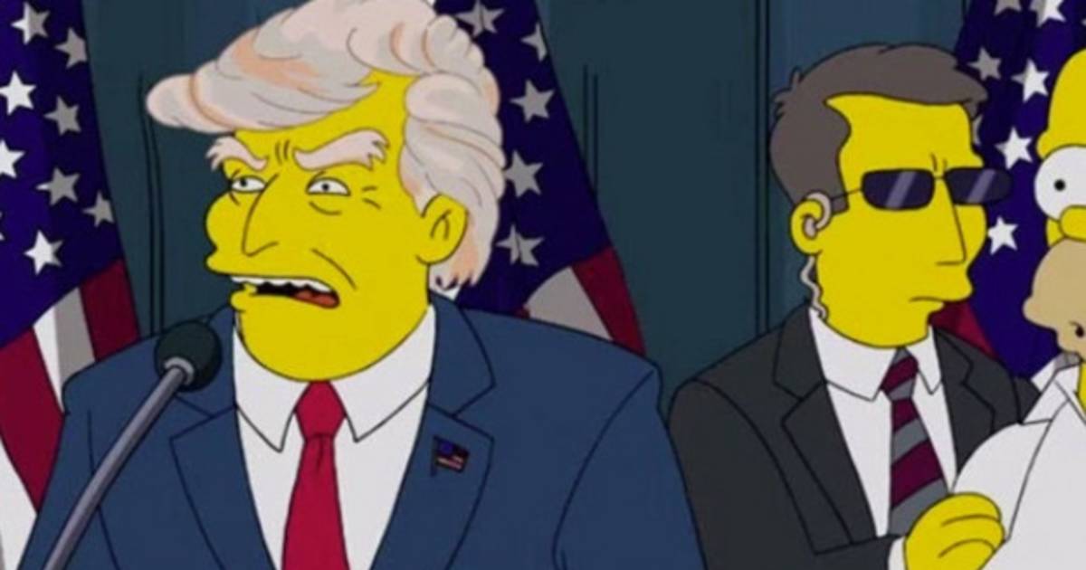 Hace 16 años, Los Simpsons predijeron que Trump sería presidente de ...
